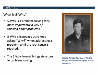 5-Why Training Powerpoint｜DMAICTools.com | CDhistory